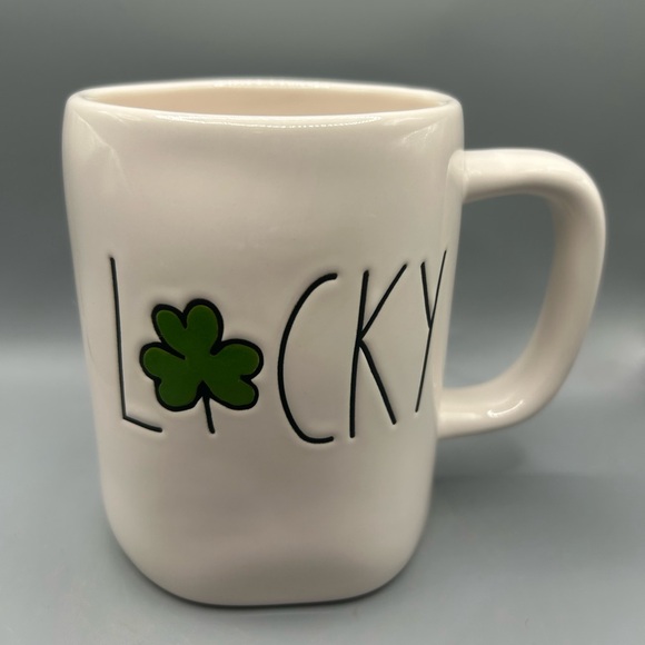 Rae Dunn | Dining | Rae Dunn Farmhouse Style Lucky Mug With Shamrock St ...